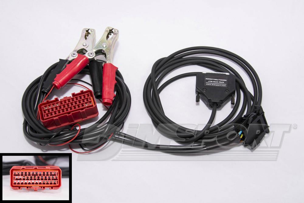 VOLVO TRUCK harness with 8 pin diagnostic connector + LUCAS ECU OBDII ...